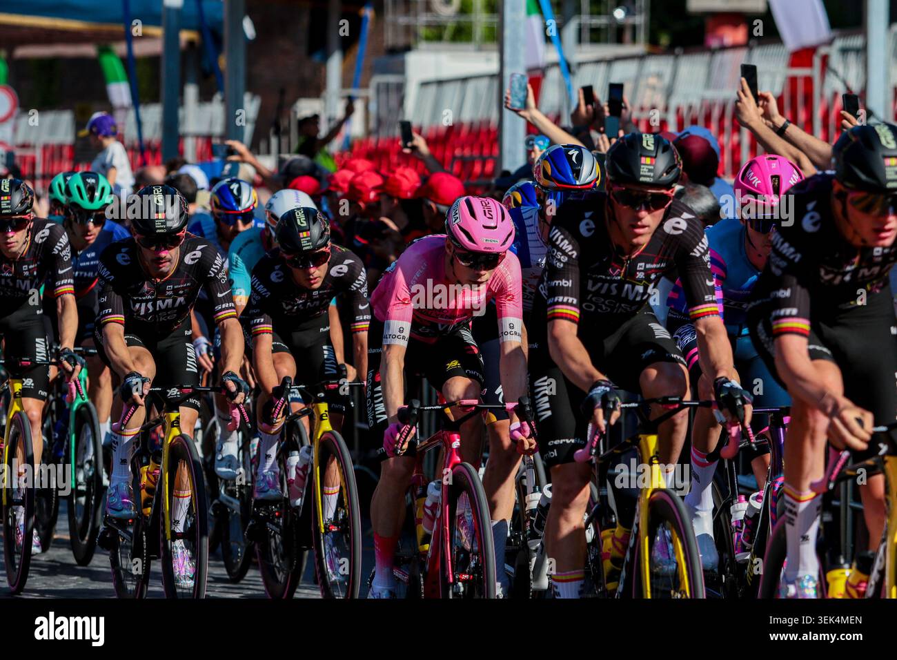 IPA85225744 - Jonas Vingegaard of TEAM VISMA. LEASE A BIKE during Rome ...