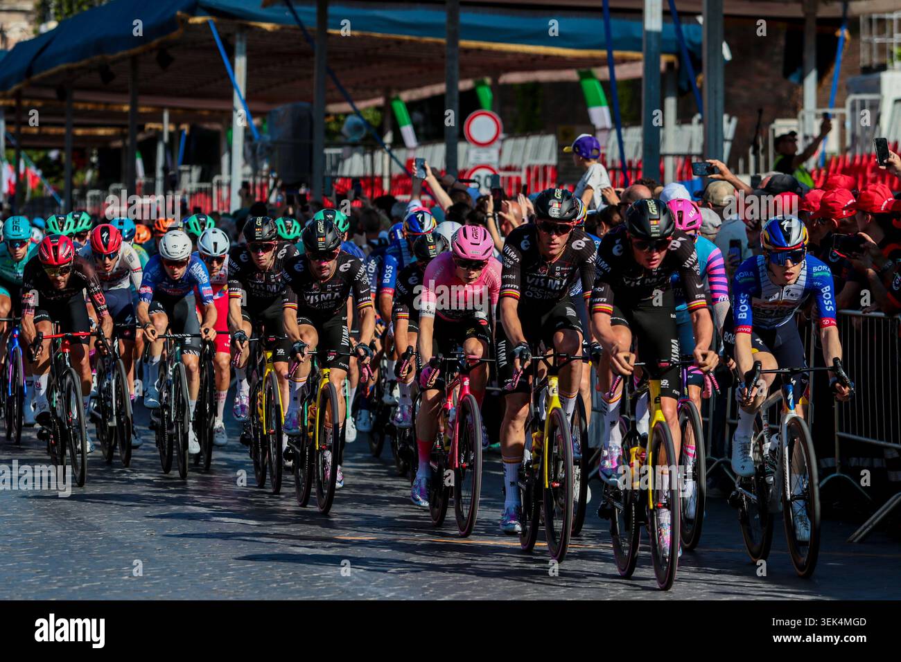 IPA85225738 - Jonas Vingegaard of TEAM VISMA. LEASE A BIKE during Rome ...