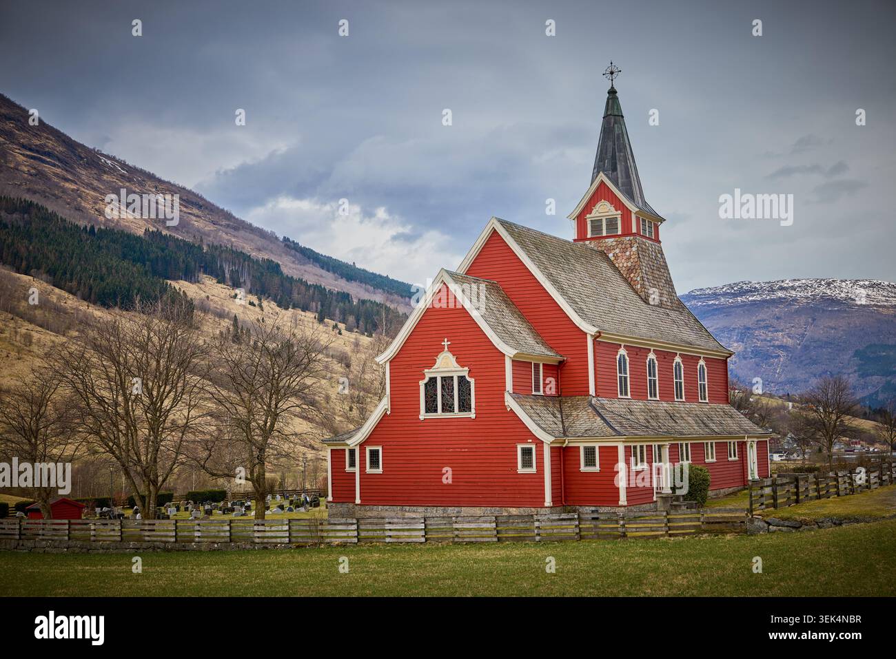 Olden village cruise port in Stryn Municipality in Vestland county ...