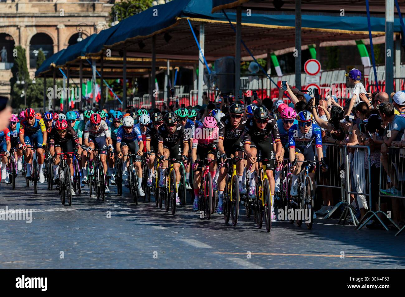 IPA85225758 - Jonas Vingegaard of TEAM VISMA. LEASE A BIKE during Rome ...