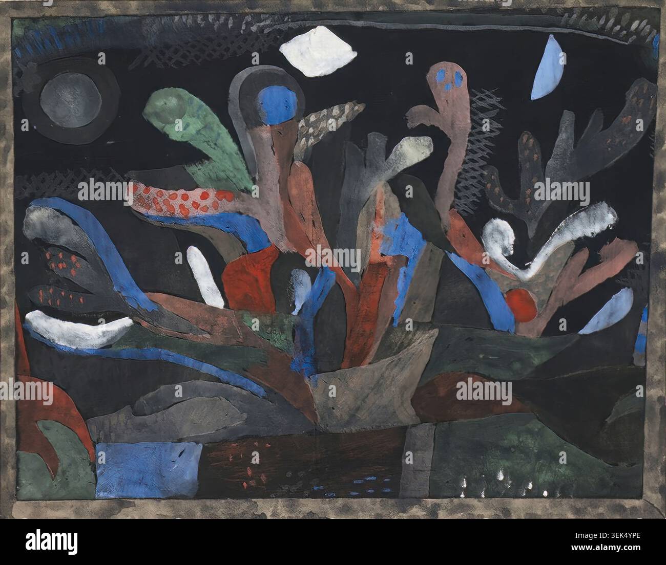 Paul Klee – Garden Picture in Dark Colors (Dunkelbuntes Gartenbild ...