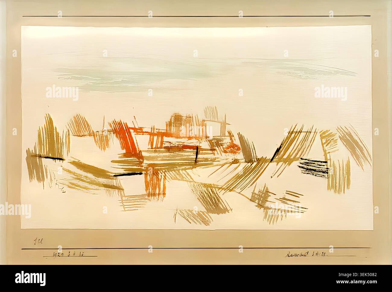 Paul Klee – Travel Picture 3 (Reisebild 3), 1912 | Archium Stock Photo ...