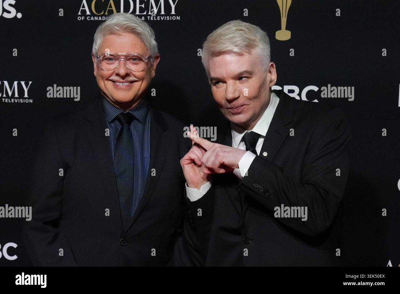 Mike Myers, right, and Dave Foley arrive on the red carpet at The ...