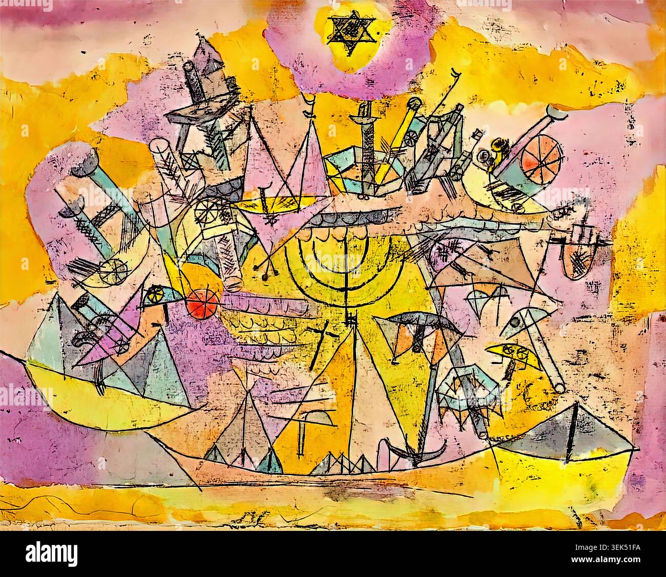 Paul Klee – The Unlucky Ships (Unstern der Schiffe), 1919 | Archium ...