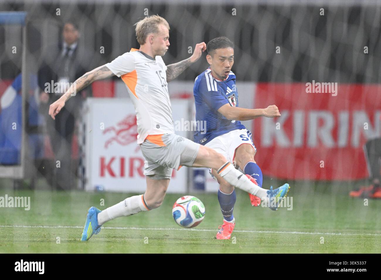 (L-R) Dagur Dan Thorhallsson (ISL), Yuto Nagatomo (JPN), MAY 31, 2026 ...