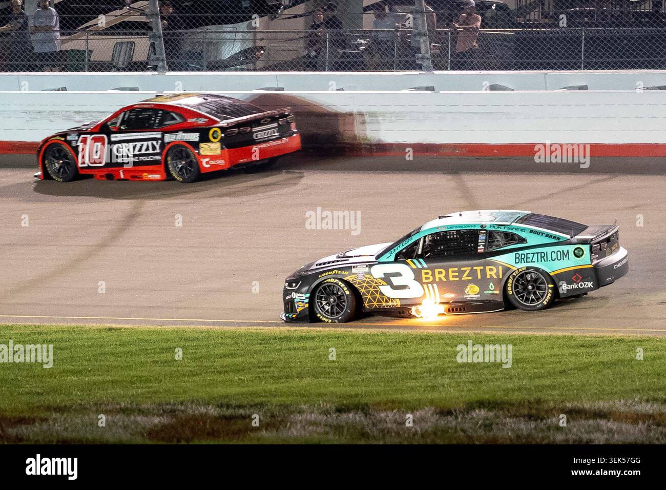 Austin Dillon (3) spins out during a NASCAR Cup Series auto race ...
