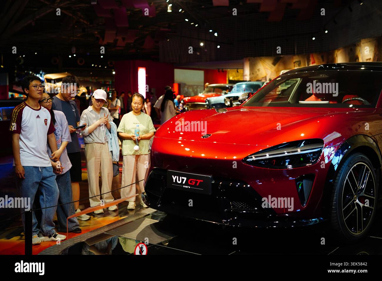 Xiaomi YU7 GT, the first mass-produced model, is displayed at Beijing ...