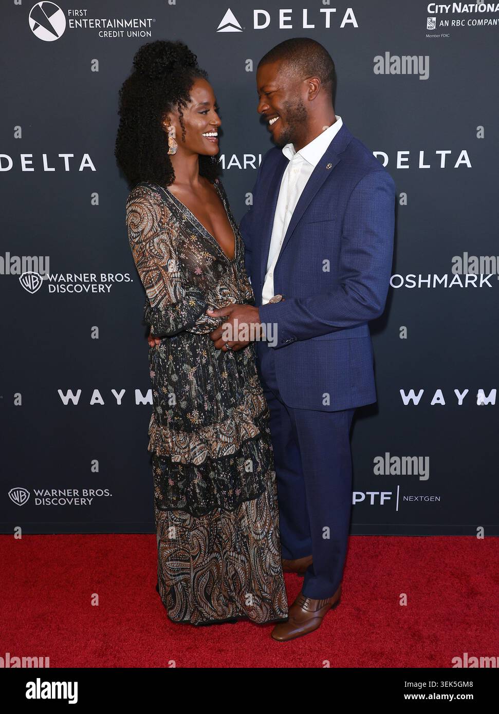 Skye P Marshall, Edwin Hodge arrives at The MPTF NextGen Summer Party ...