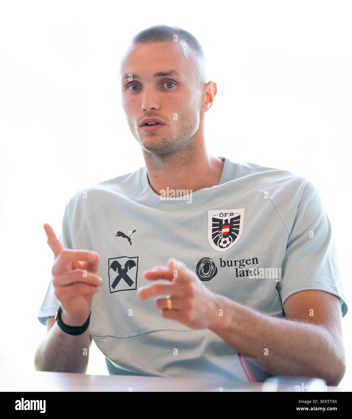 Sasa Kalajdzic (AUT) a on Friday, May 29, 2026, during an ÖFB press ...
