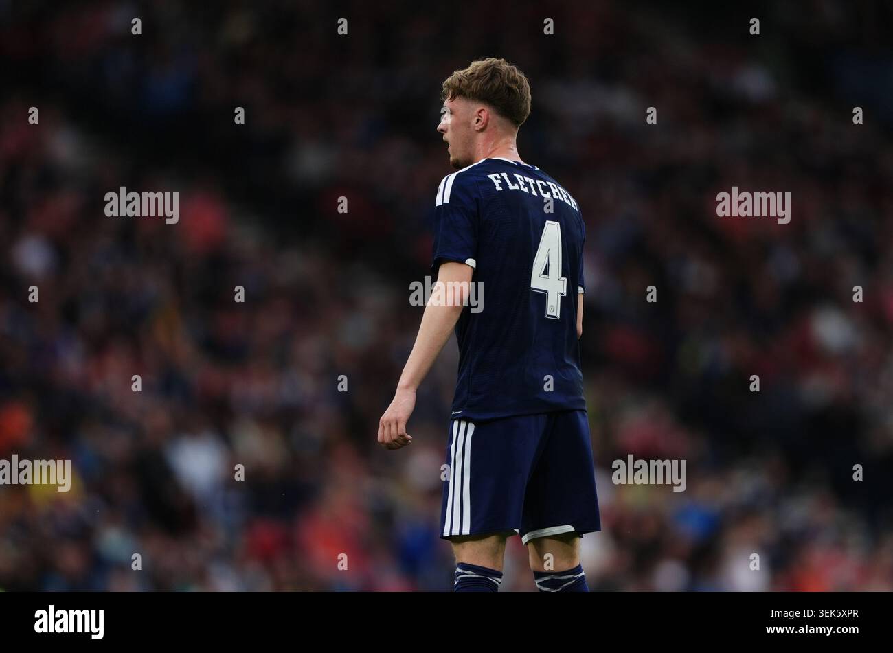 Scotland's Tyler Fletcher during an international friendly match at ...