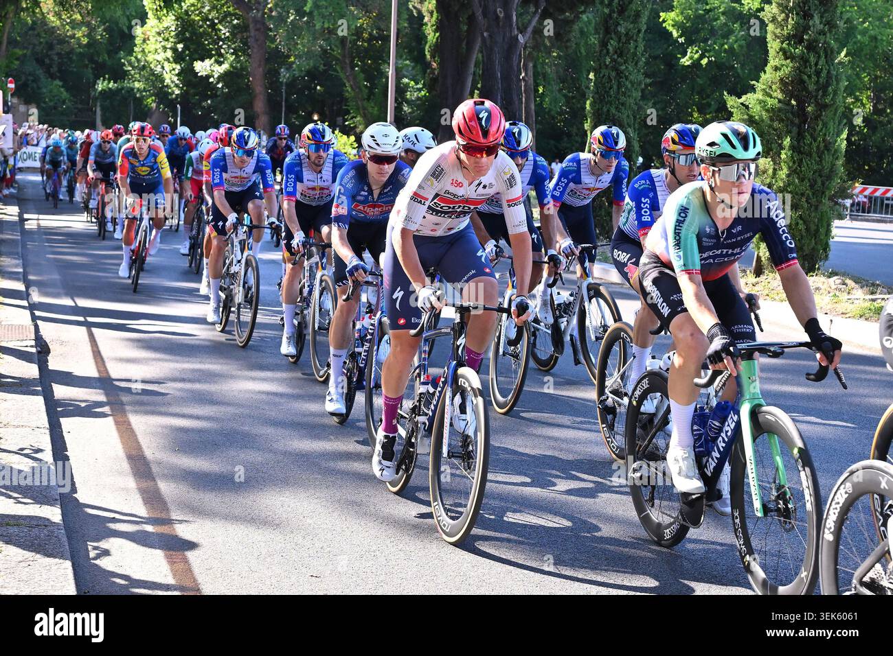 The peloton competing during the 109th Giro d'Italia 2026, Stage 21, at ...