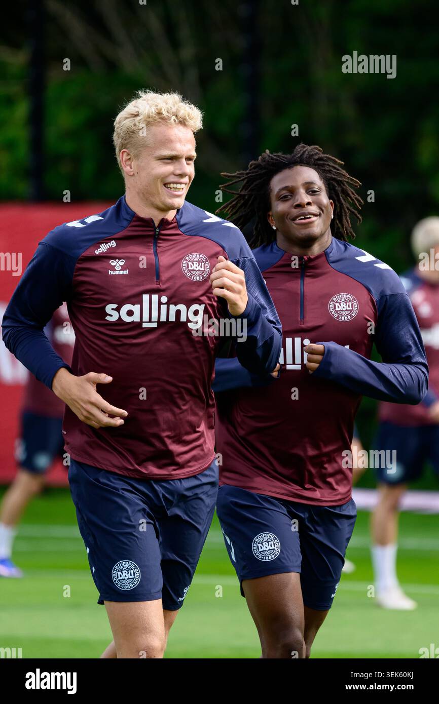 Helsingor, Denmark. 31st. May, 2026. Oliver Provstgaard (L) and Patrick ...