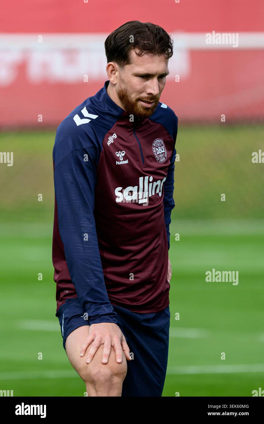 Helsingor, Denmark. 31st. May, 2026. Pierre Emile Hojbjerg of Denmark ...