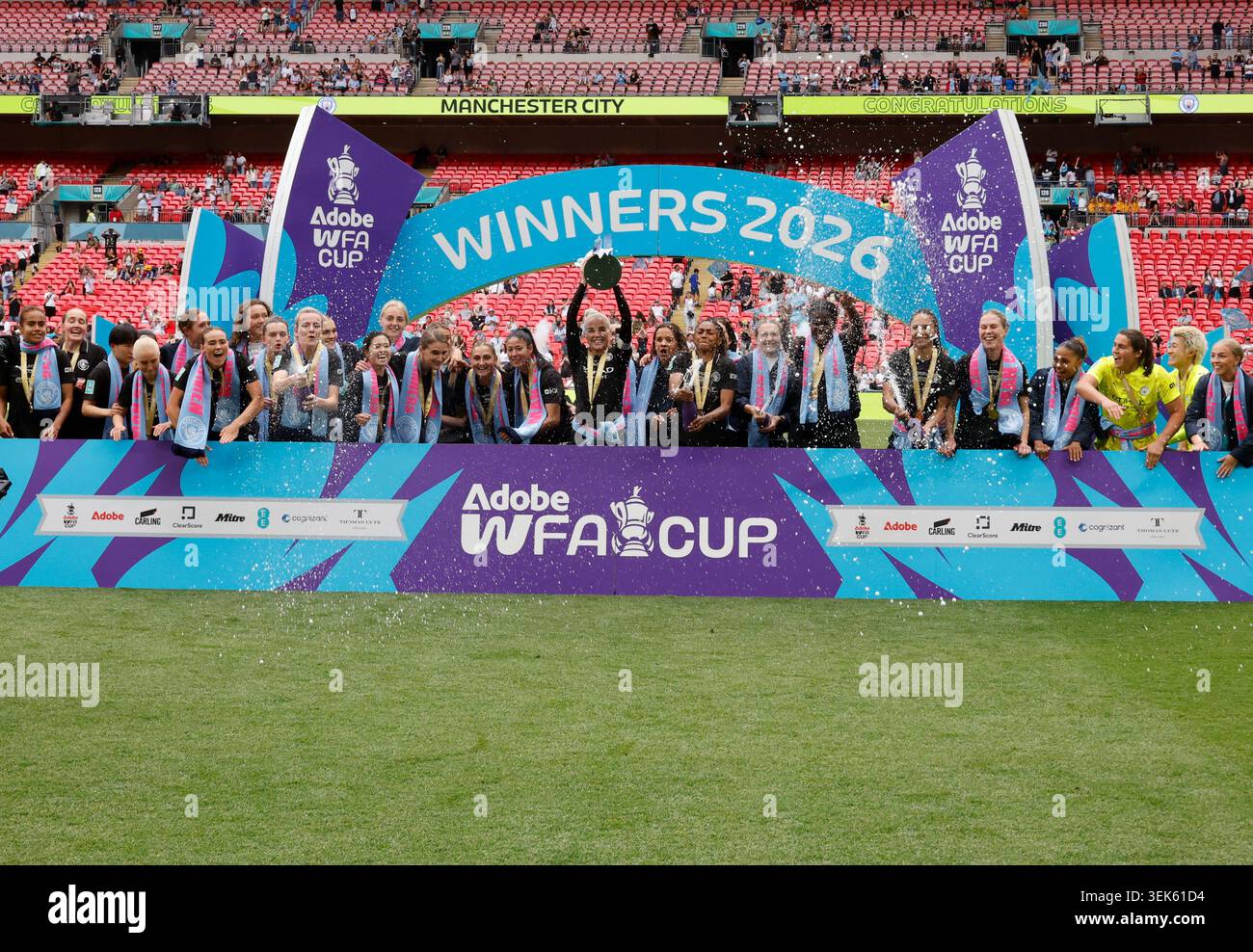 LONDON, ENGLAND - Alex Greenwood of Manchester City WFC with Trophy ...