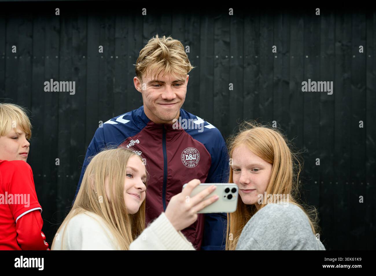 Helsingor, Denmark. 31st. May, 2026. Rasmus Hojlund of Denmark seen ...