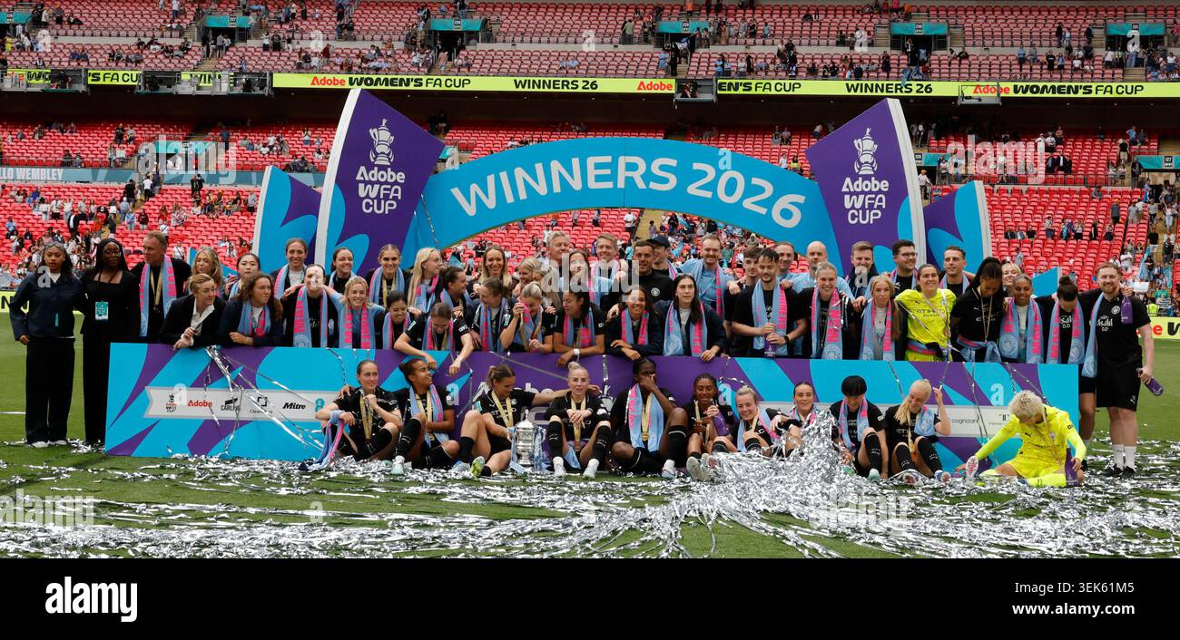 LONDON, ENGLAND - Alex Greenwood of Manchester City WFC with Trophy ...