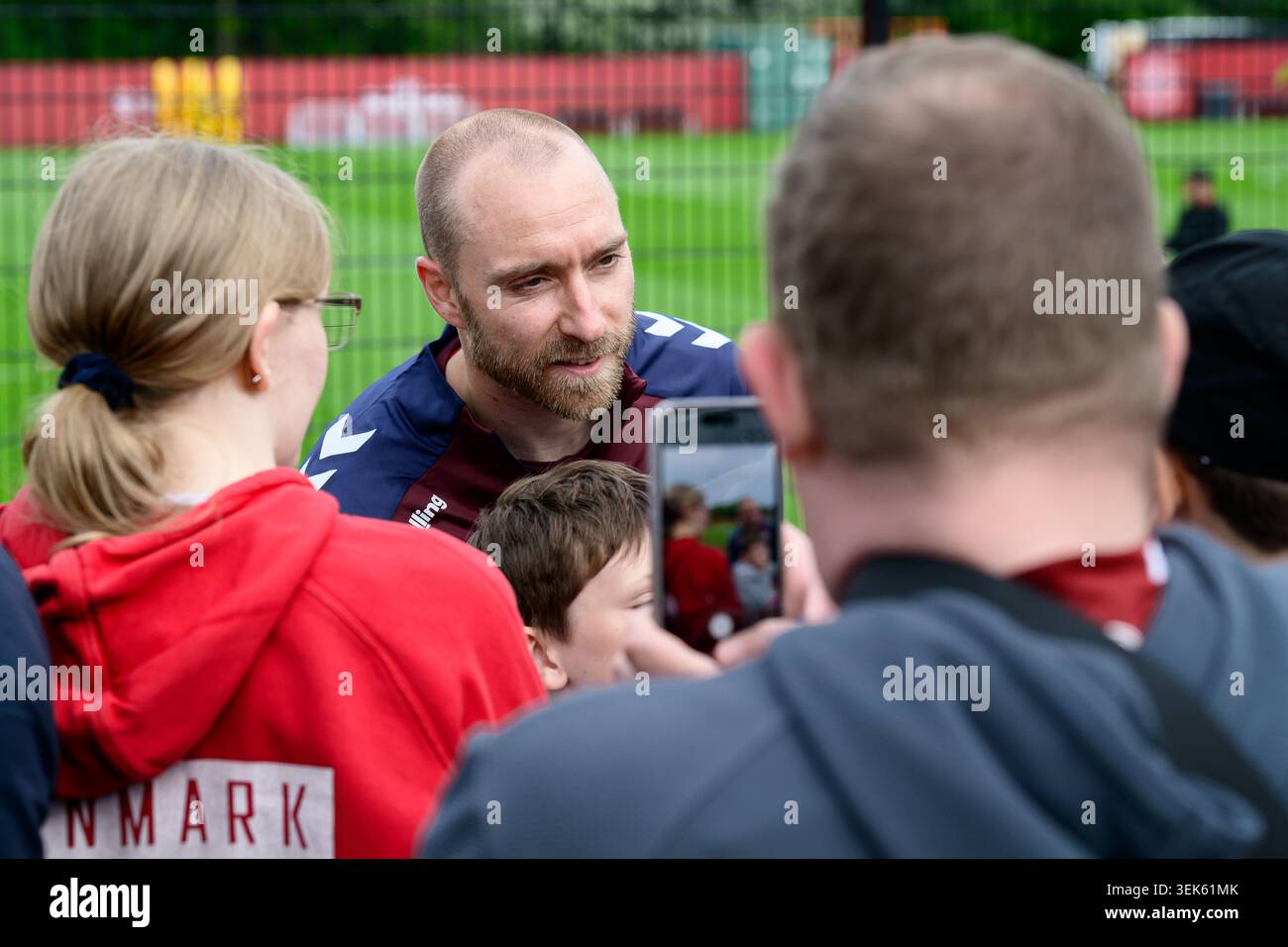 Helsingor, Denmark. 31st. May, 2026. Christian Eriksen of Denmark seen ...