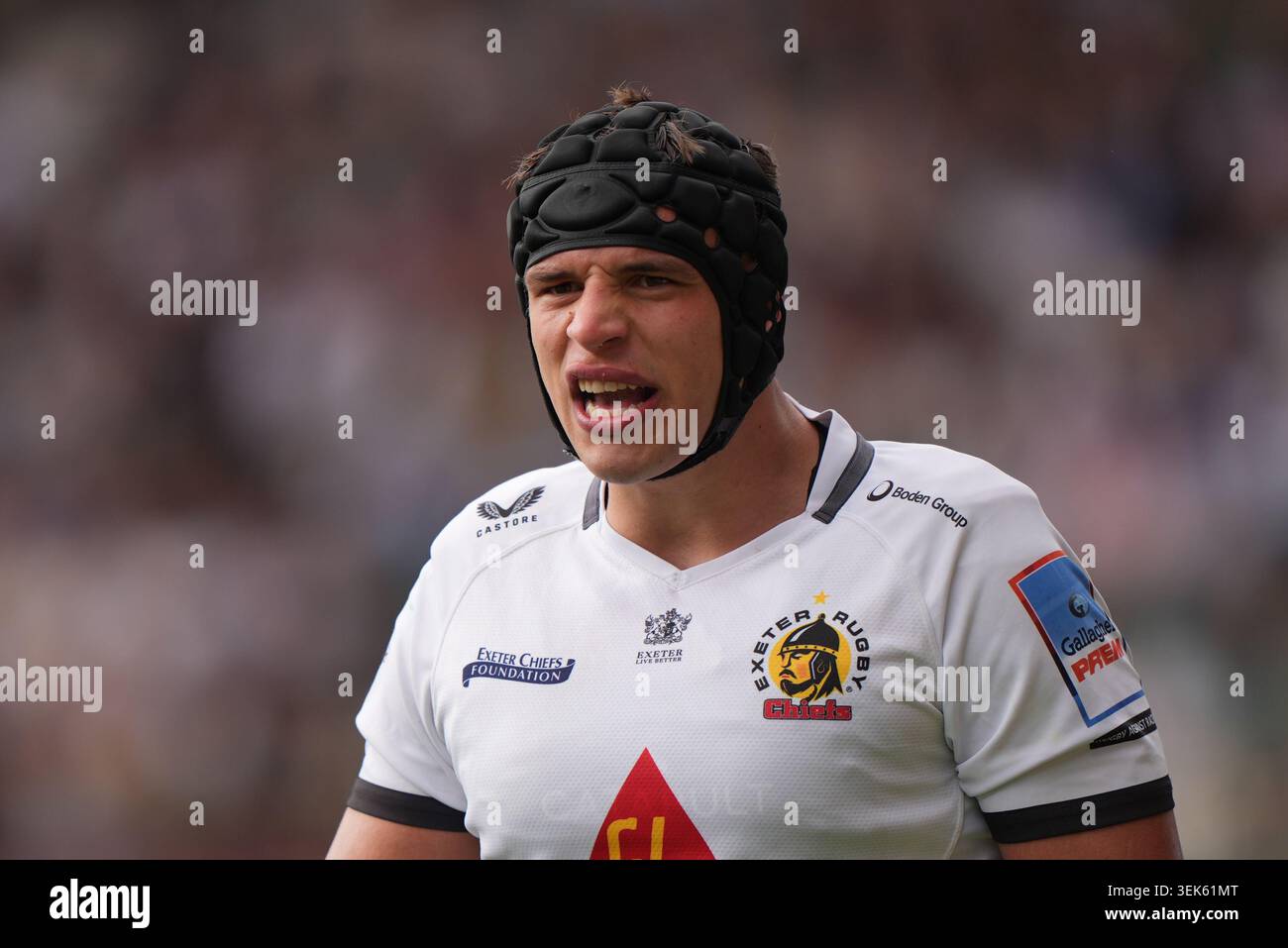 Exeter's Dafydd Jenkins during the Gallagher PREM match at Mattioli ...