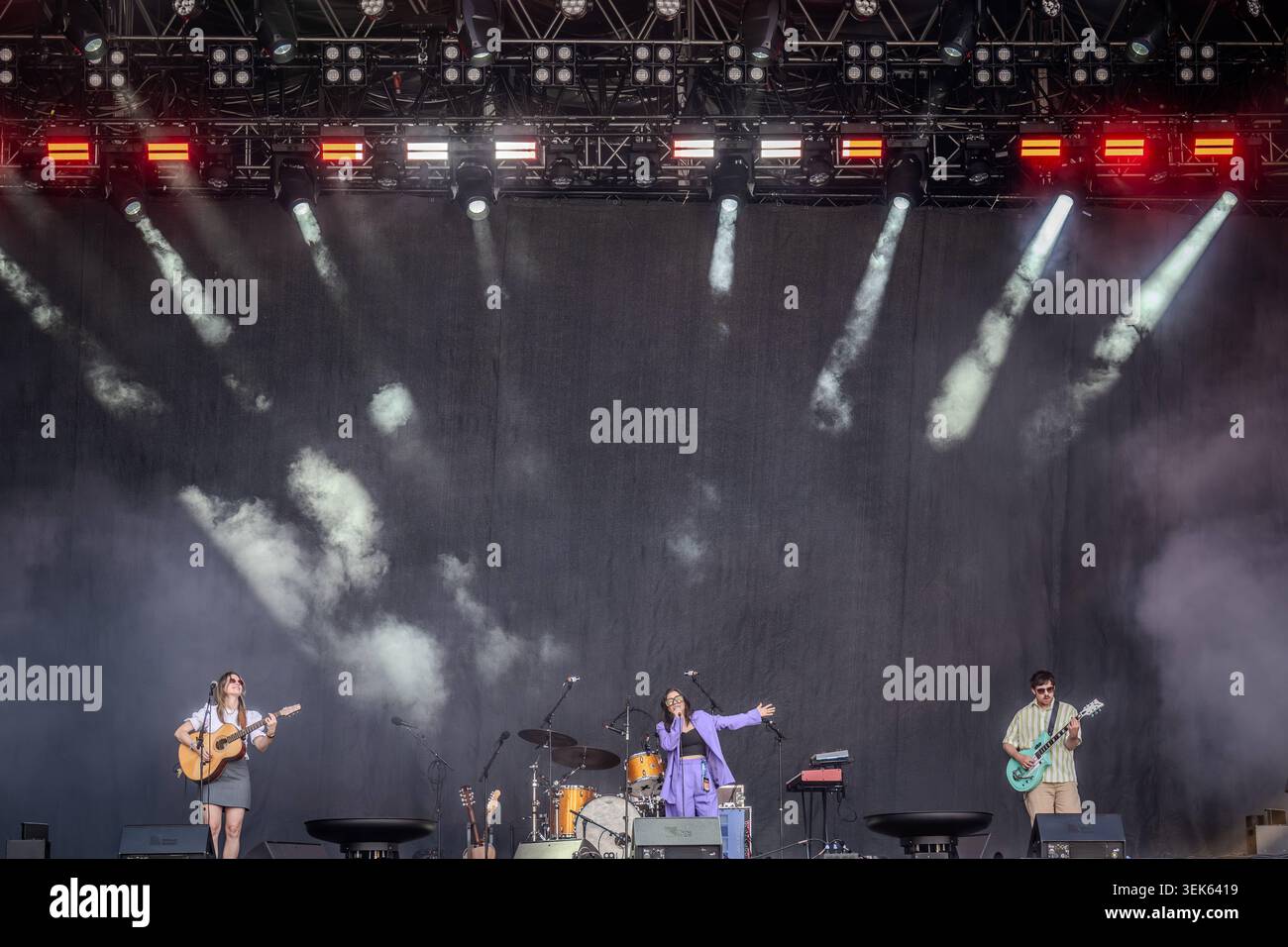 Berglind with band live on stage at Residenzplatz Salzburg Austria on ...