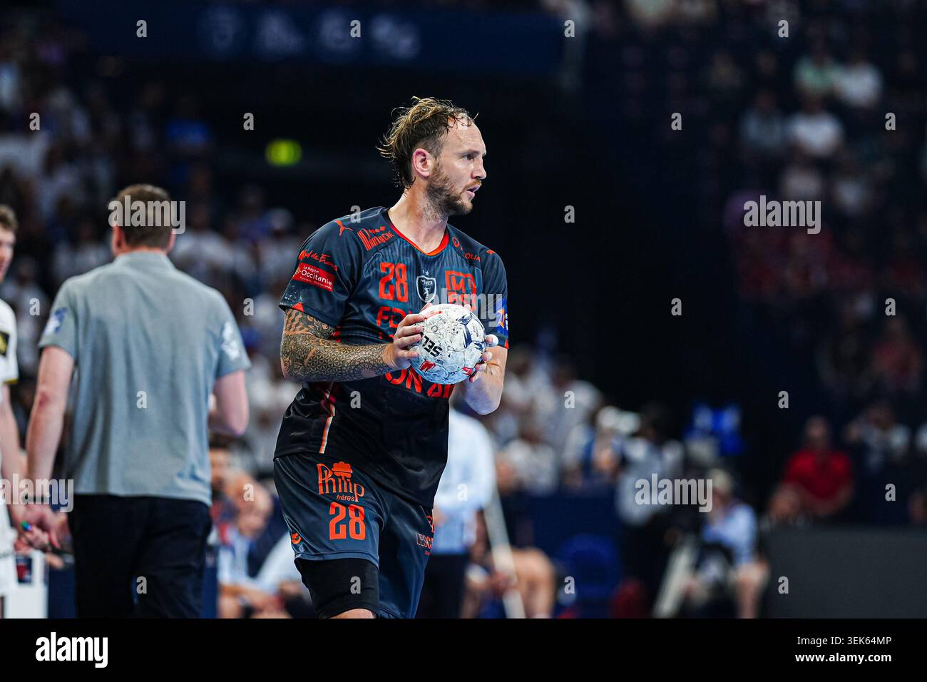 Valentin Porte (Montpellier Handball, #28) GER, Montpellier Handball vs ...