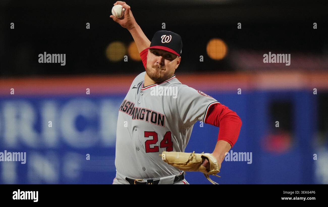 Washington Nationals' Cade Cavalli during the second inning of a ...