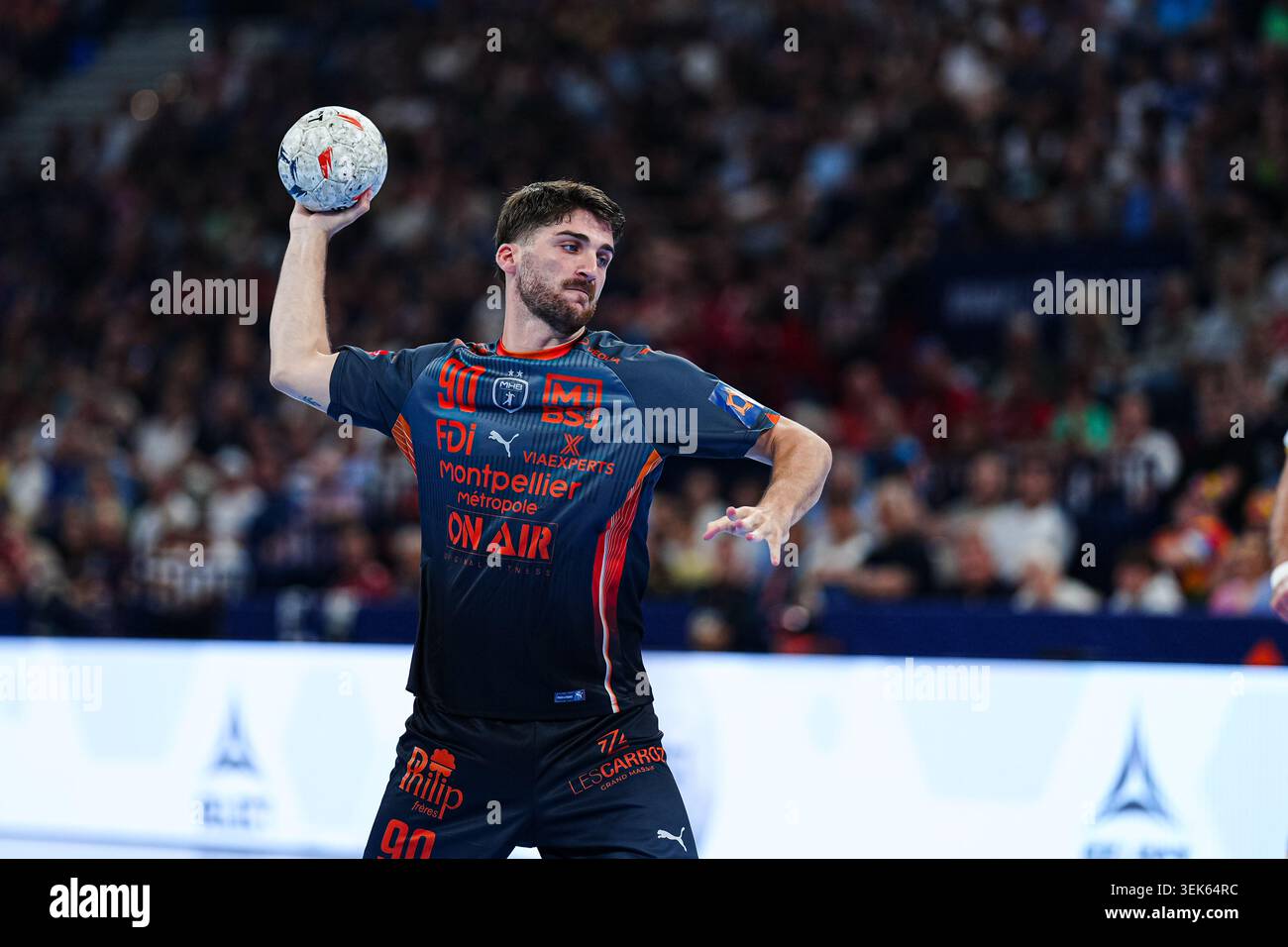 7 Meter Wurf/Tor Leo Plantin (Montpellier Handball, #90) GER ...