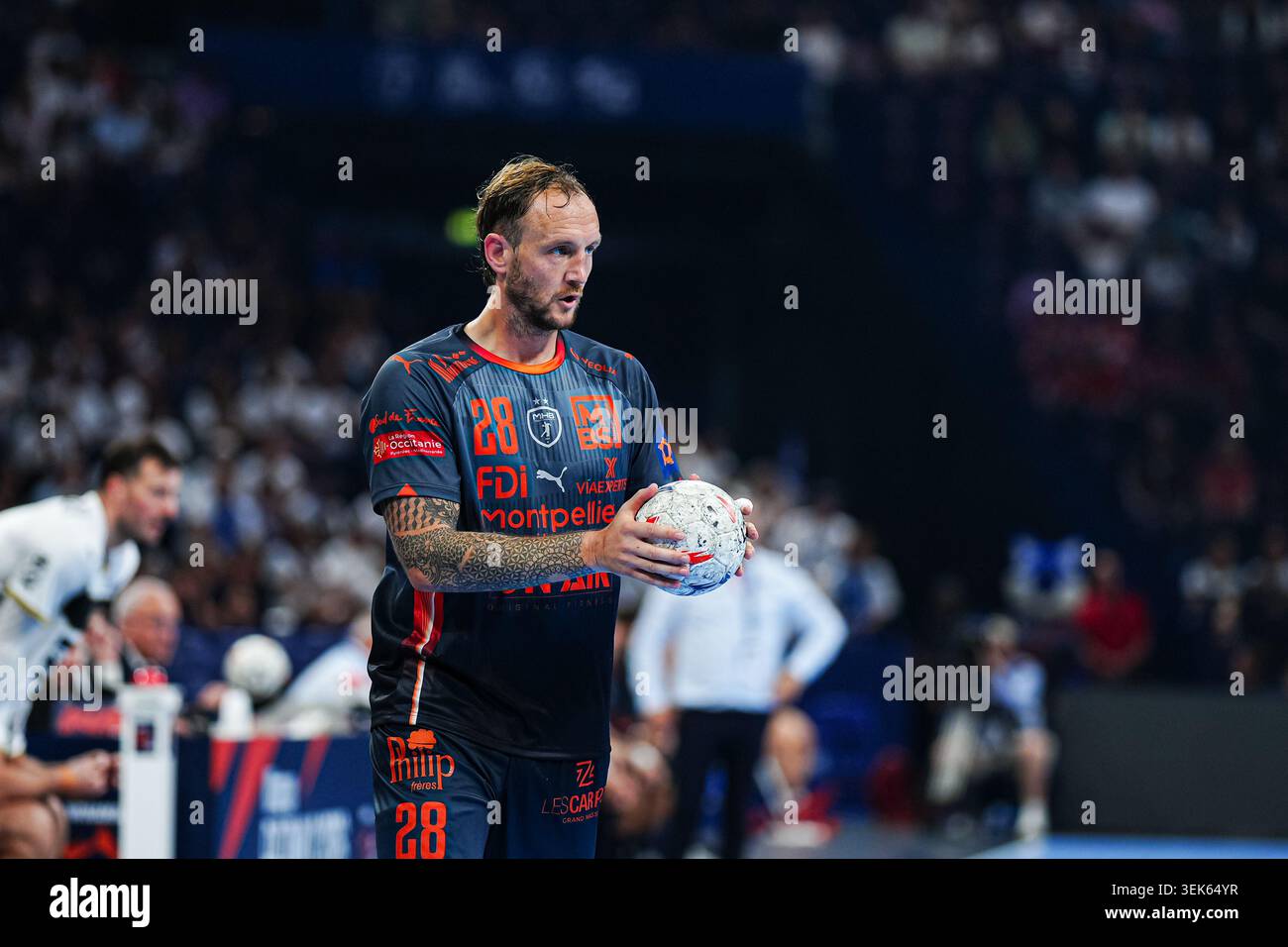 Valentin Porte (Montpellier Handball, #28) GER, Montpellier Handball vs ...