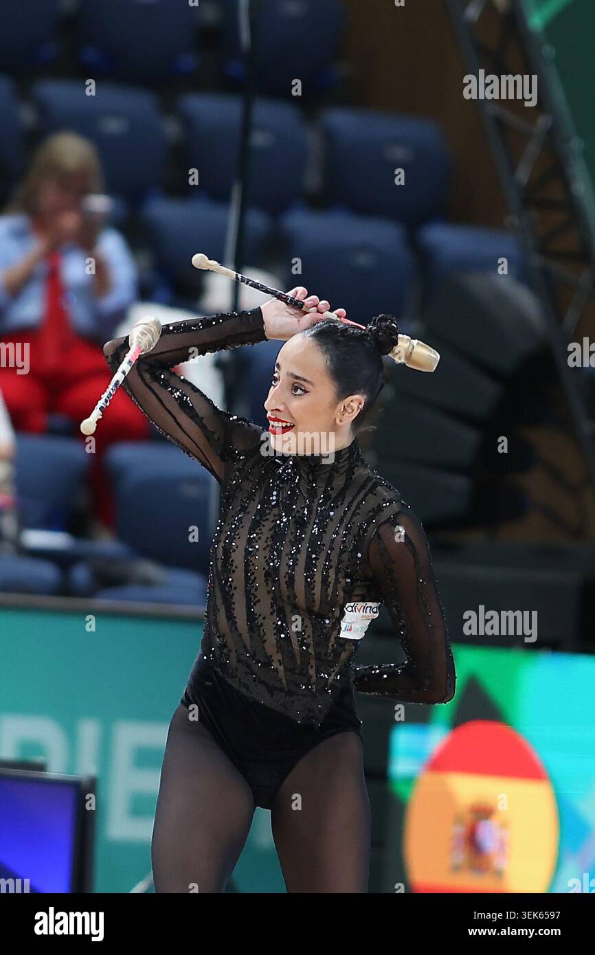 Alba Bautista (Spain) during the 2026 Rhythmic Gymnastics European ...