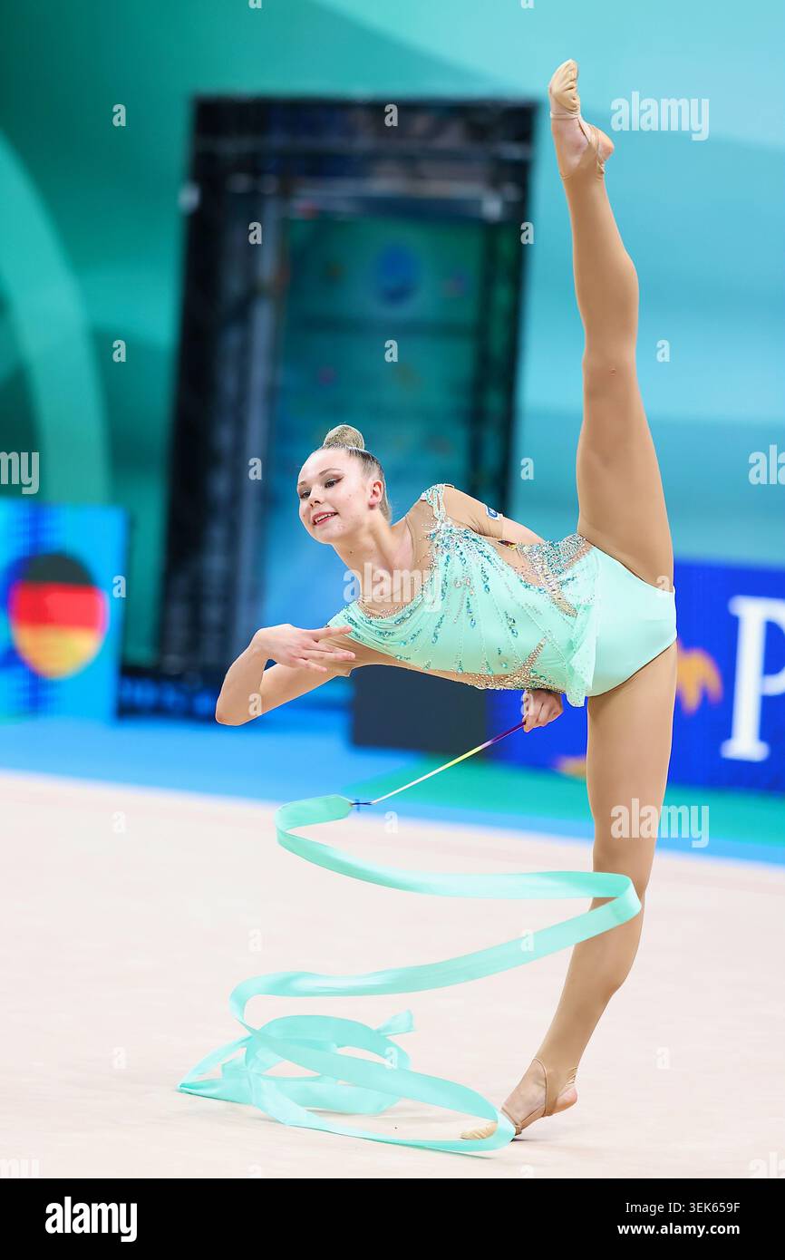 Viktoria Steinfeld (Germany) during the 2026 Rhythmic Gymnastics ...