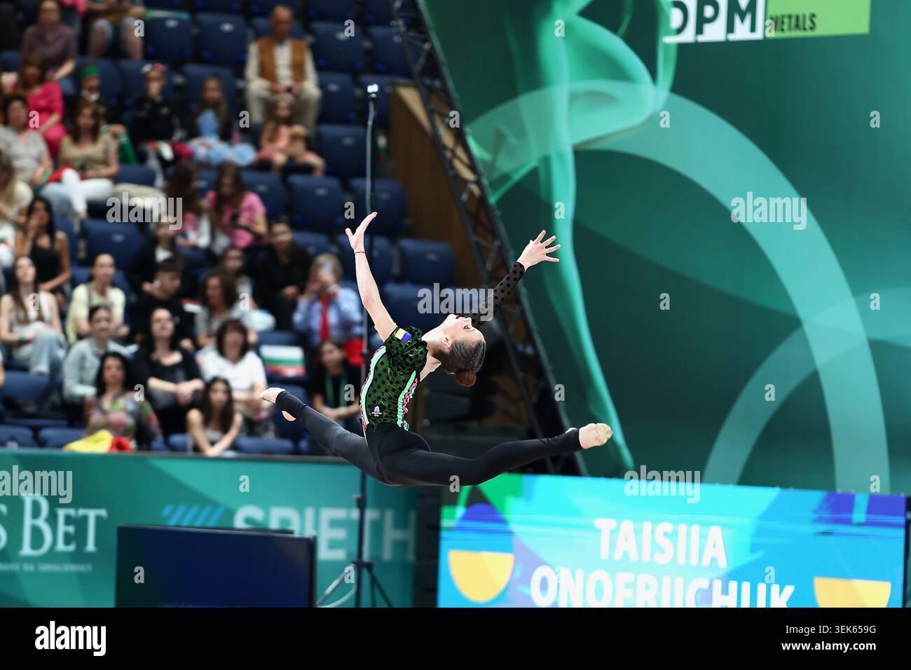 Taissia Onofriichuk (Ukraine) during the 2026 Rhythmic Gymnastics ...