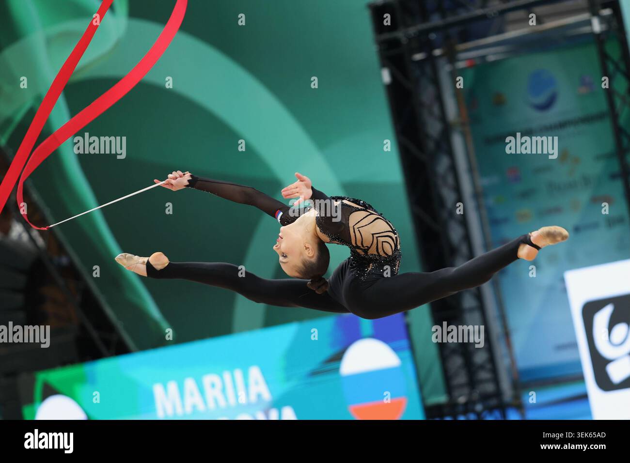 Mariia Borisova (Russia) during the 2026 Rhythmic Gymnastics European ...