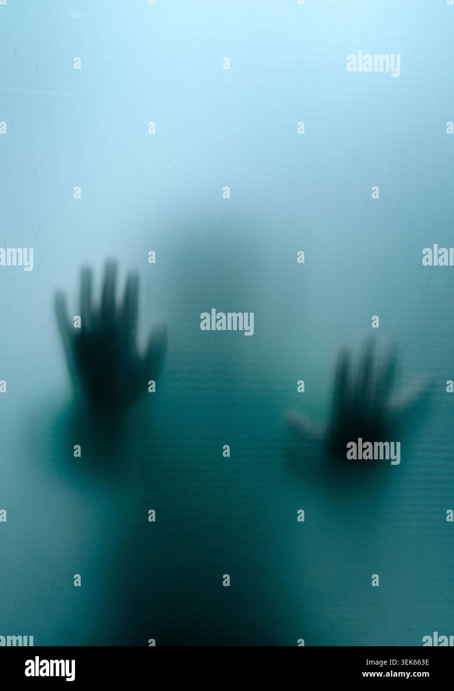 Child psychology depression Mental Health Concept with Silhouette ...