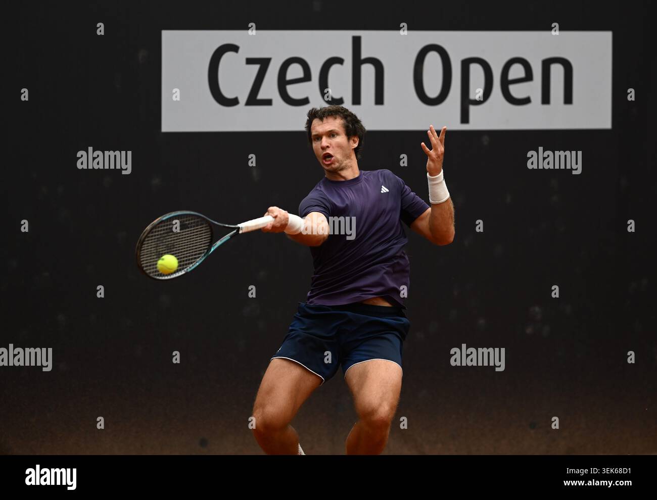 Oleg Prihodko (UKR) playes against Jan Kumstat during the second day of ...