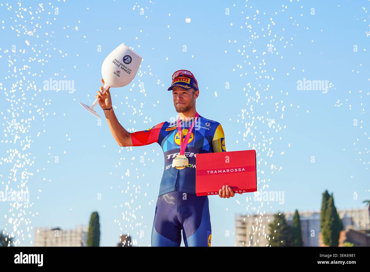IPA85234280 - MILAN Jonathan (LIDL-TREK) at the awards ceremony of the ...