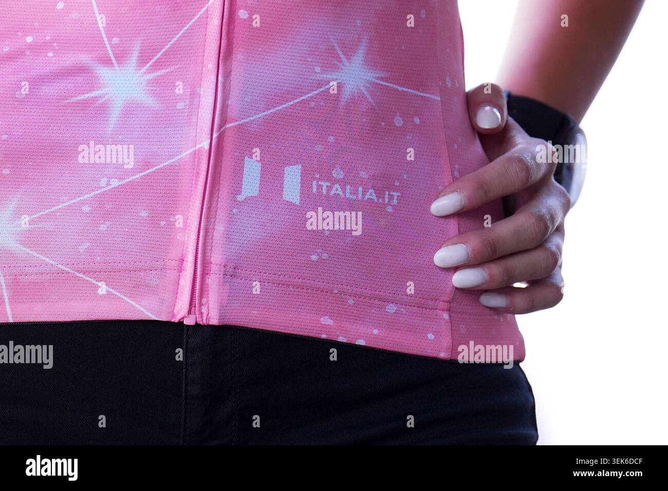 The pink jersey during Stage 3 of the Giro d’Italia Women, from Bibione ...
