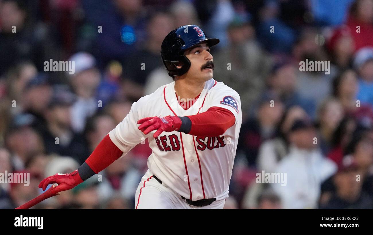 Boston Red Sox's Mickey Gasper during a baseball game, Tuesday, May 12 ...