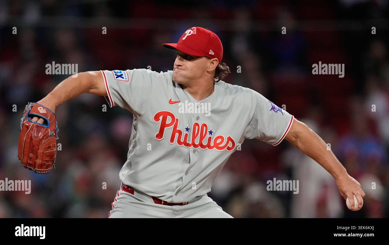 Philadelphia Phillies pitcher Tanner Banks during a baseball game ...