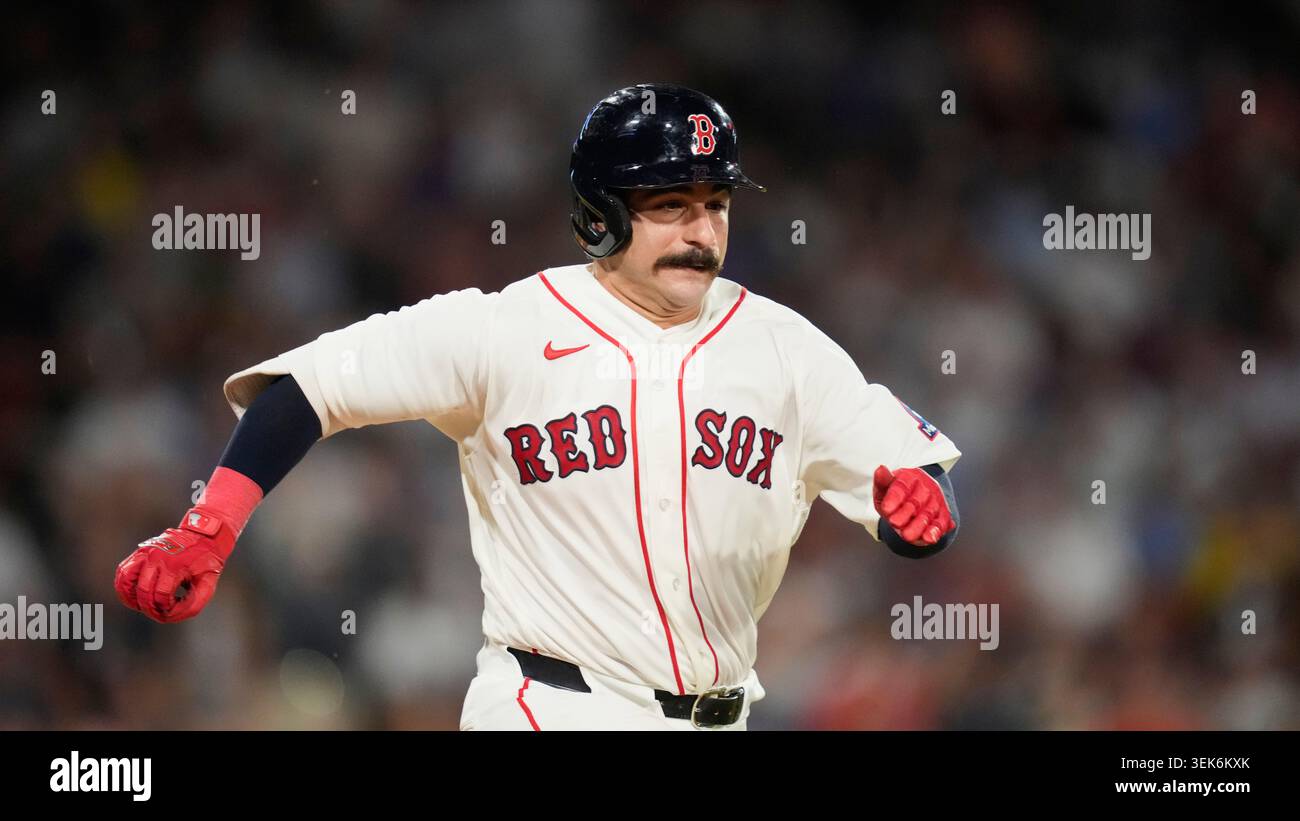 Boston Red Sox's Mickey Gasper during a baseball game, Tuesday, May 26 ...