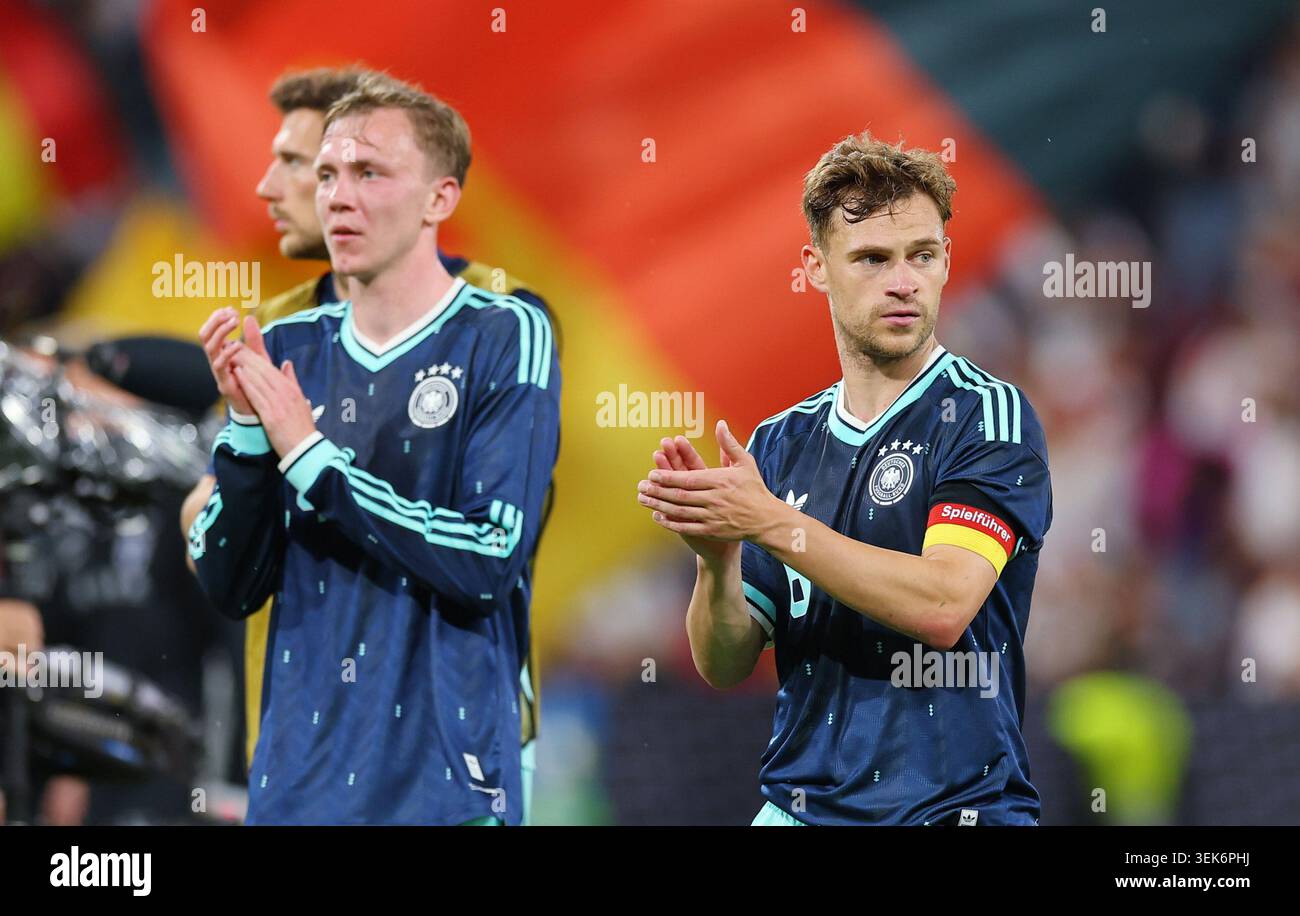 Final celebration, from left Maximilian Beier, Joshua Kimmich (Germany ...