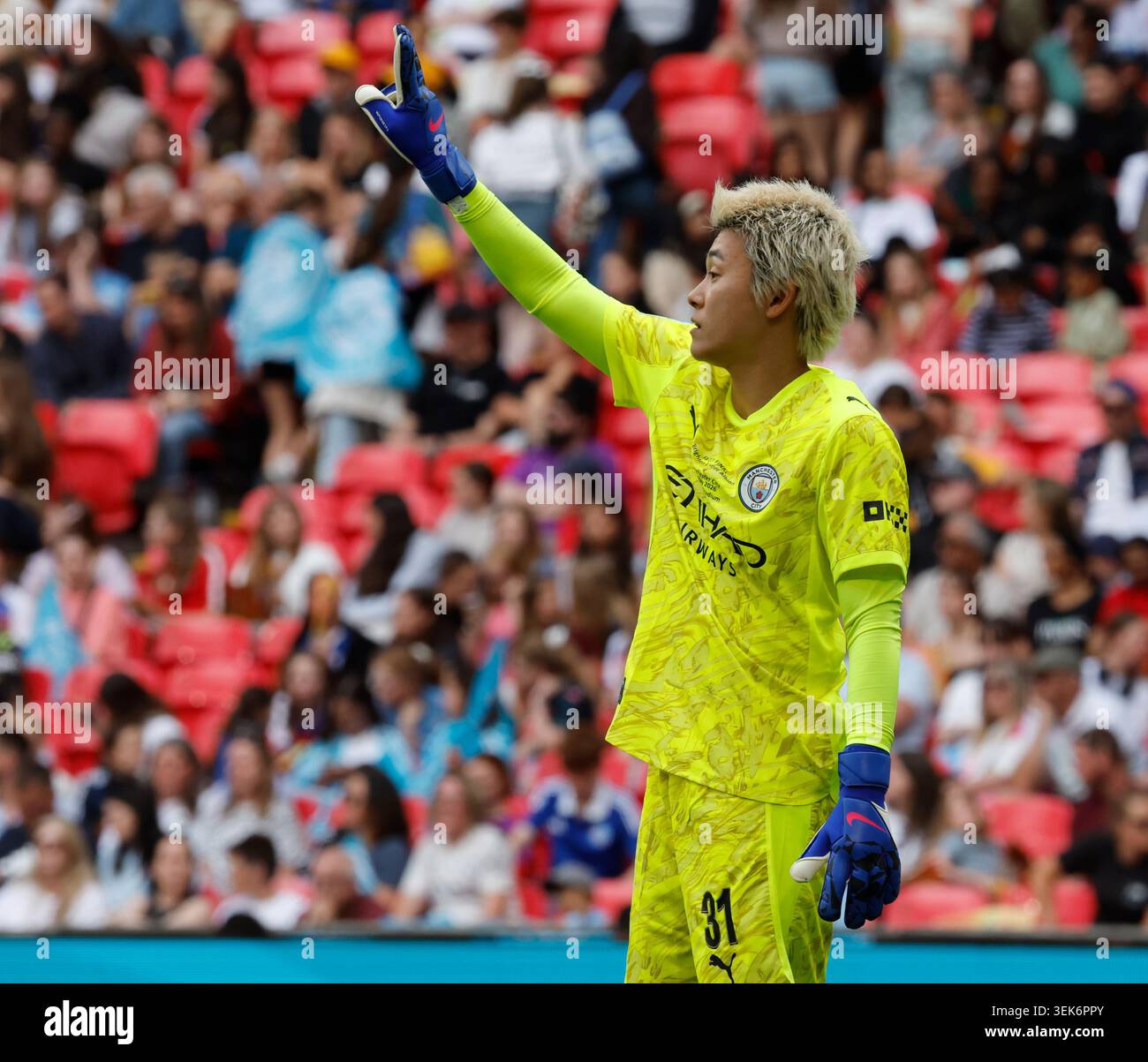 LONDON, ENGLAND - Ayaka Yamashita Taieb of Manchester City WFC in ...
