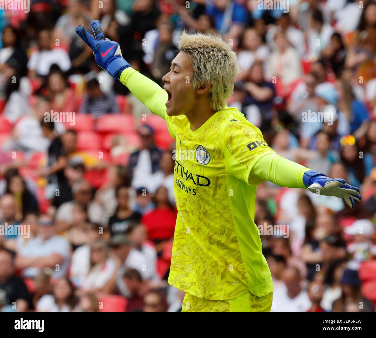 LONDON, ENGLAND - Ayaka Yamashita Taieb of Manchester City WFC in ...