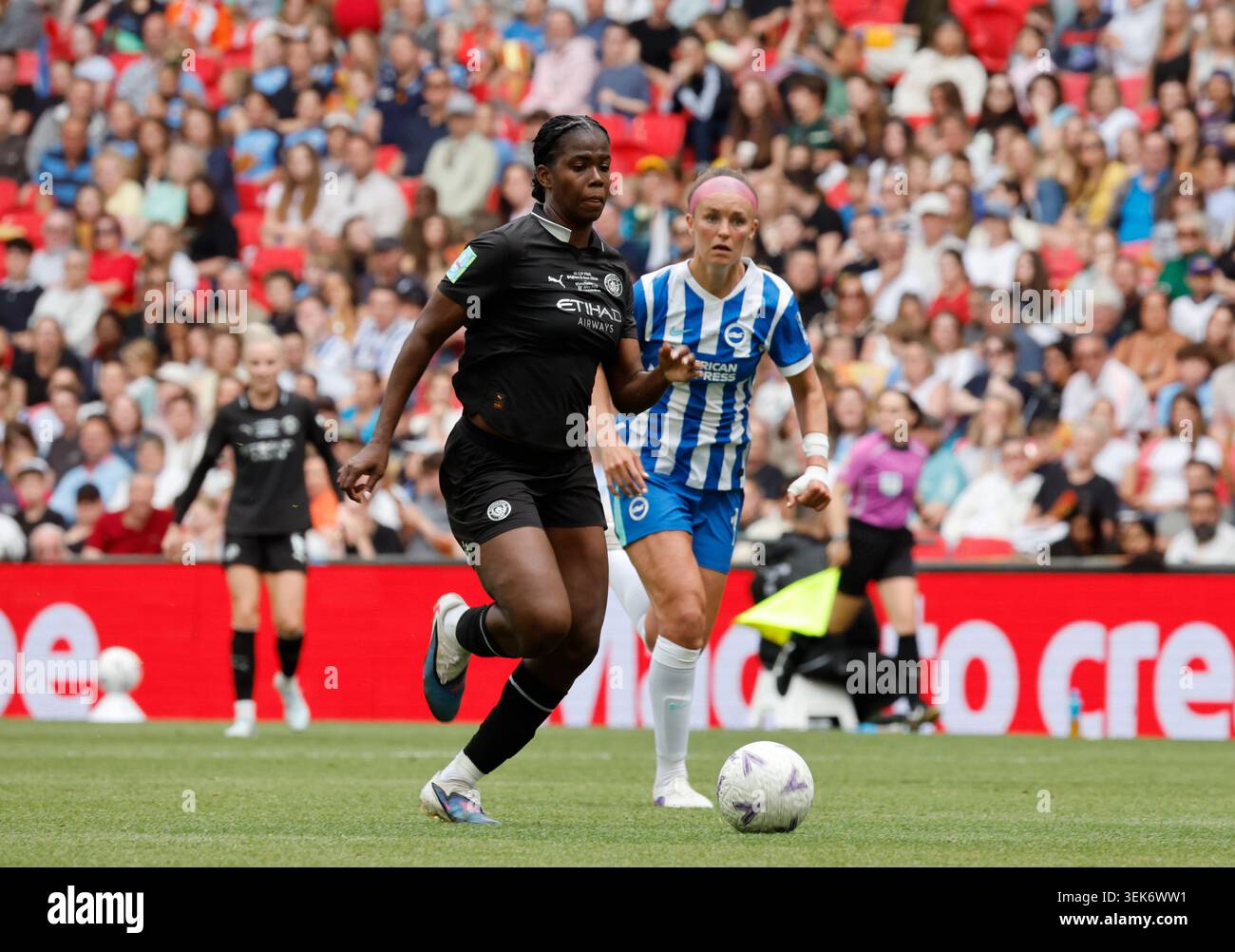 LONDON, ENGLAND - Khadija(Bunny)Shaw of Manchester City WFC in action ...
