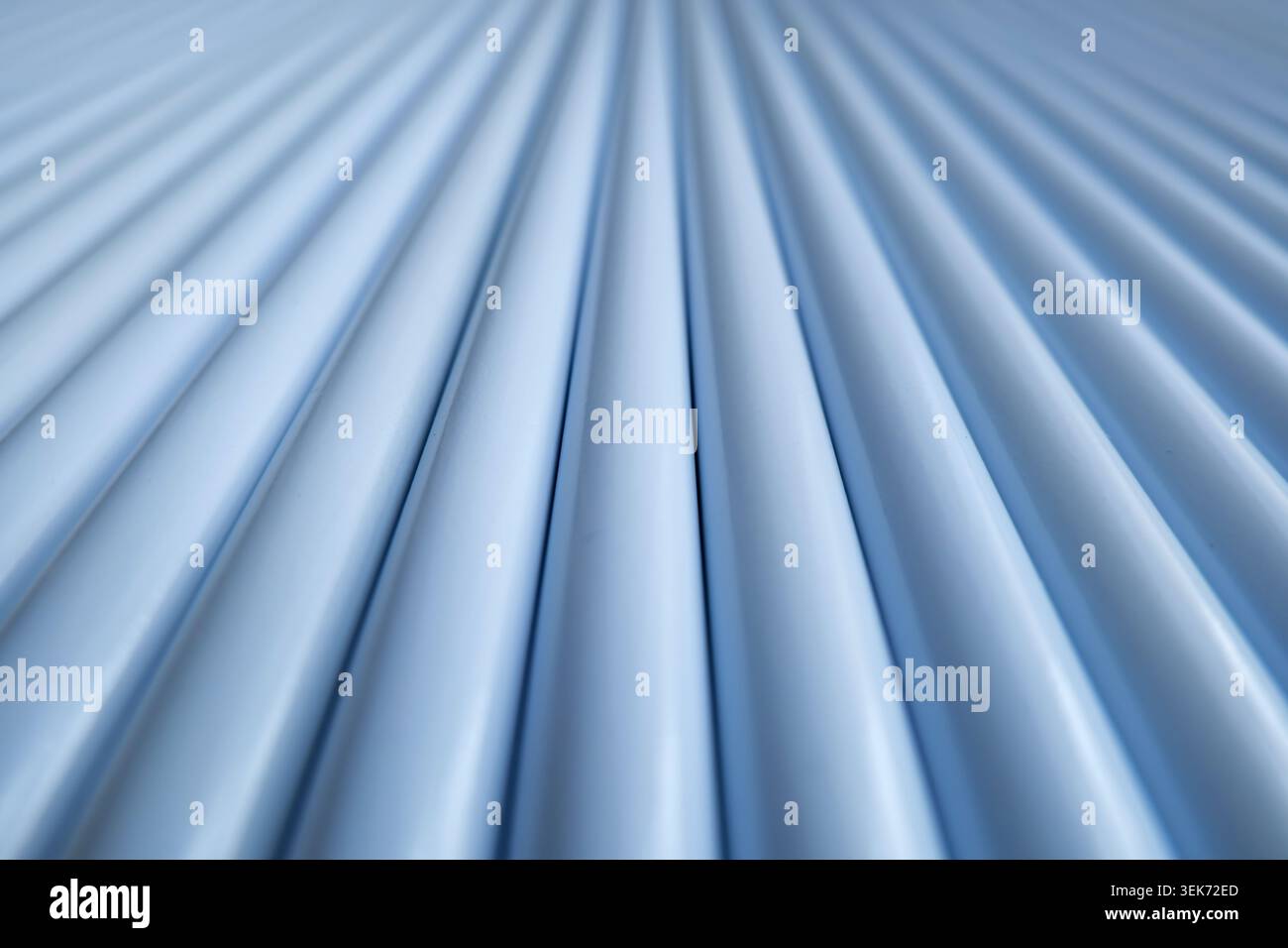 Close-up of Light Blue Corrugated Metal Surface Stock Photo - Alamy
