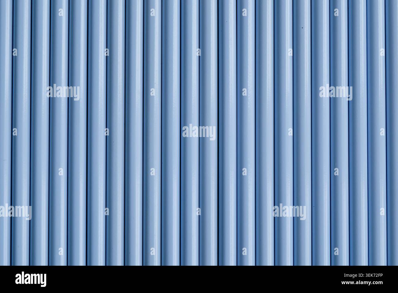 Corrugated metal sheet texture in blue Stock Photo - Alamy