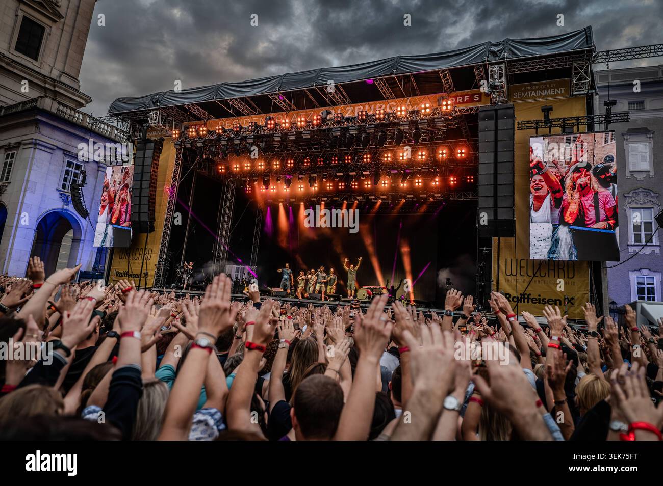 Pizzera und Jaus live on stage at Residenzplatz Salzburg Austria on 30. ...