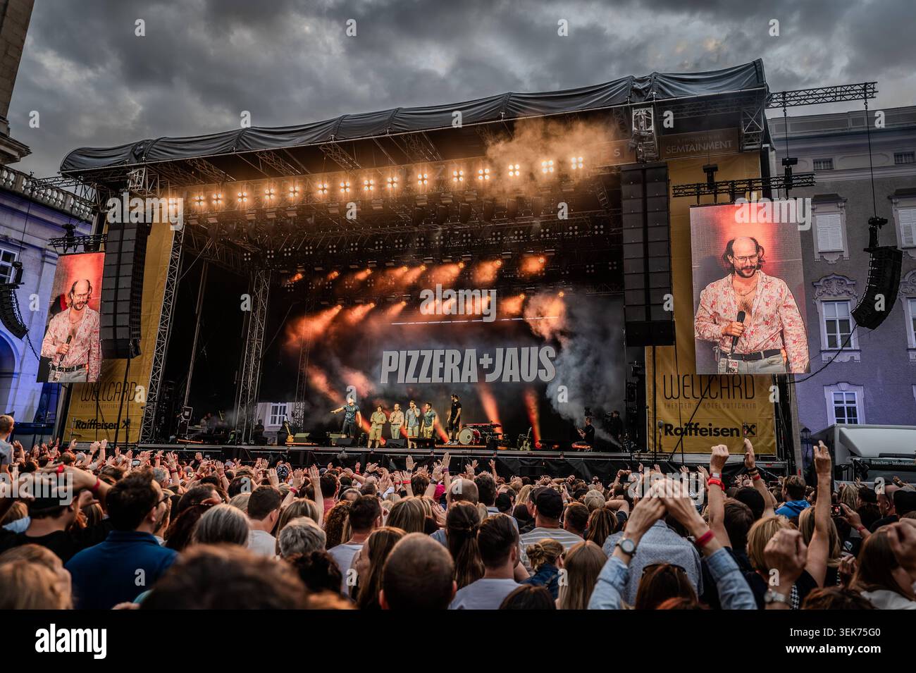 Pizzera und Jaus live on stage at Residenzplatz Salzburg Austria on 30. ...