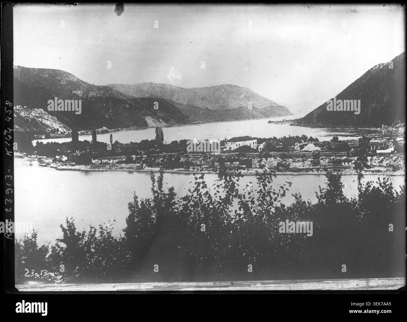 Early twentieth century river documentation Black and White Stock ...