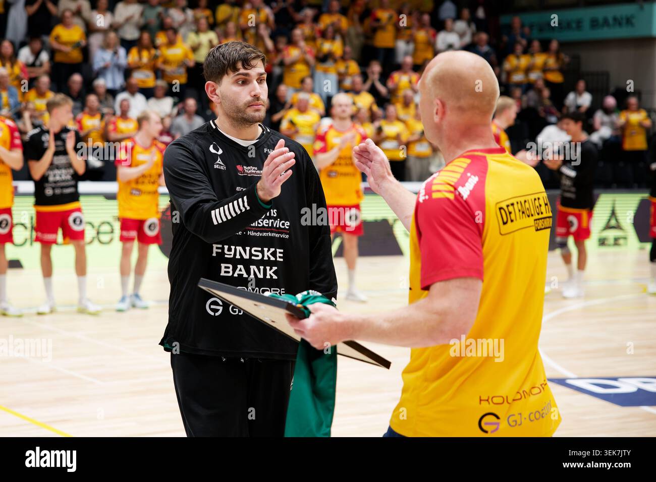 Svendborg, Denmark. 31st, May 2026. Salah Boutaf of GOG is leaving the ...