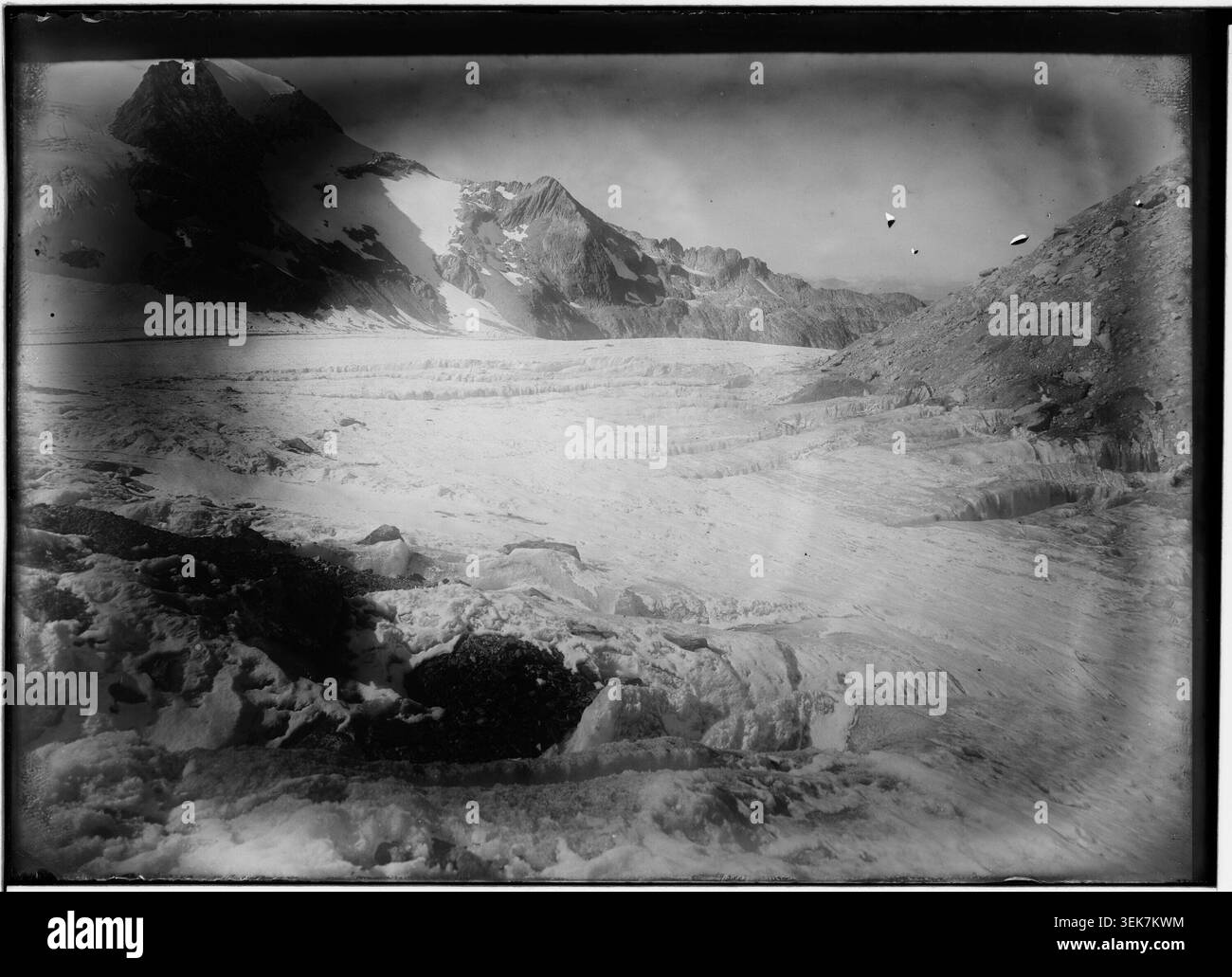 1930 tre la tete glacier photograph Black and White Stock Photos ...