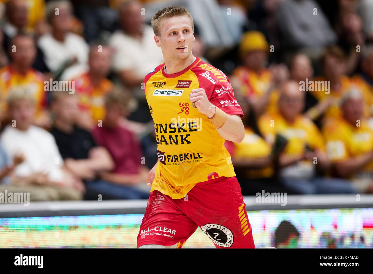 Svendborg, Denmark. 31st, May 2026. Frederik Bjerre (6) of GOG seen ...